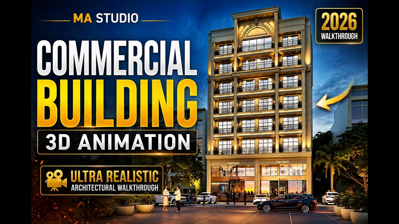 Commercial Building 3D Animation | Ultra Realistic Architectural Walkthrough 2026