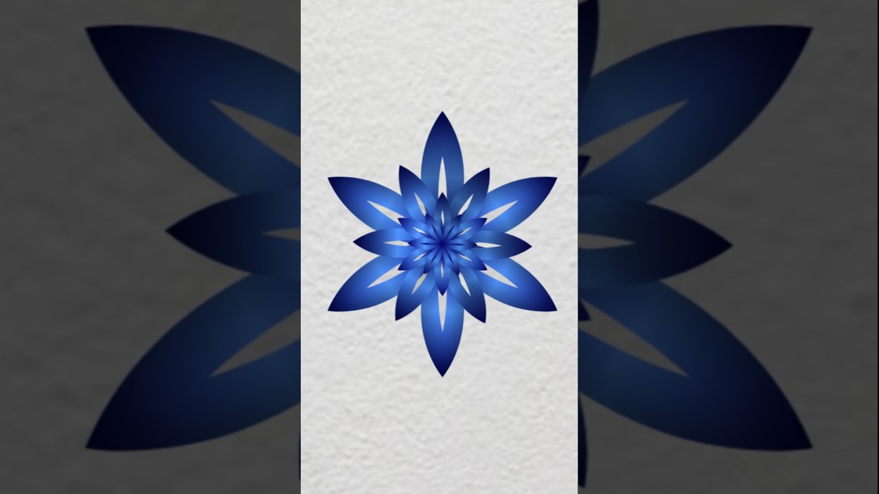 Creative Flower Design In CorelDRAW 2025 | CorelDRAW Tutorial | #shorts #youtubeshorts #trending