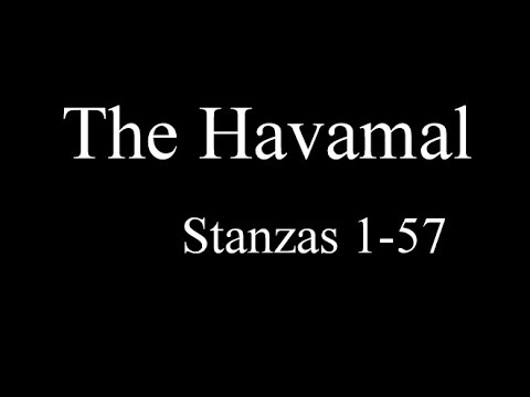 Hávamál: The Words of Odin the High One | Stanzas 1-57