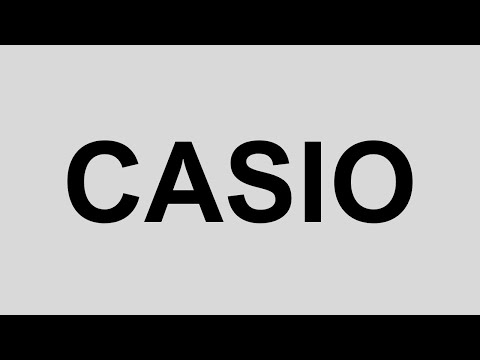 How to pronounce CASIO