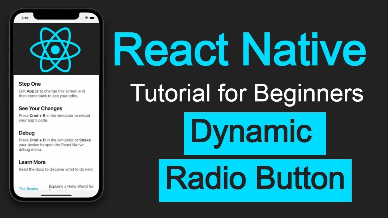React Native tutorial #30 Dynamic radio button with array