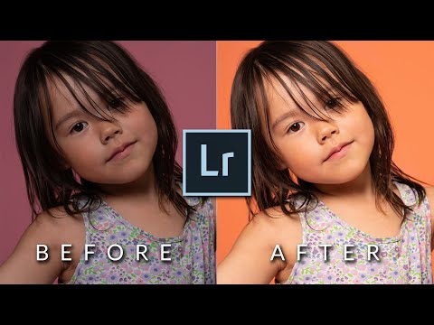 How to change the background color of a portrait - Lightroom tutorial