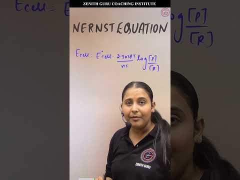 NERNST Equation | 1 Min Chemistry 488 | Class 12 | By Nikki ma'am #chemistry
