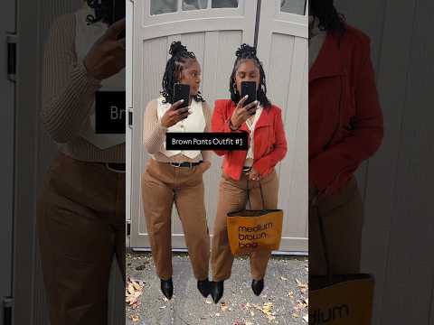 Brown Pants Outfit Idea 1 of 3 #ootd
