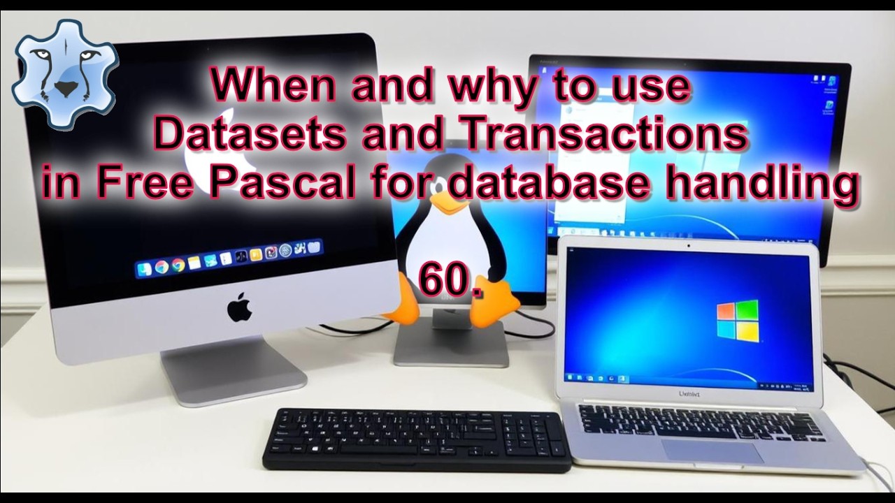 When and why to use Datasets and Transactions in Free Pascal for database handling #freepascal
