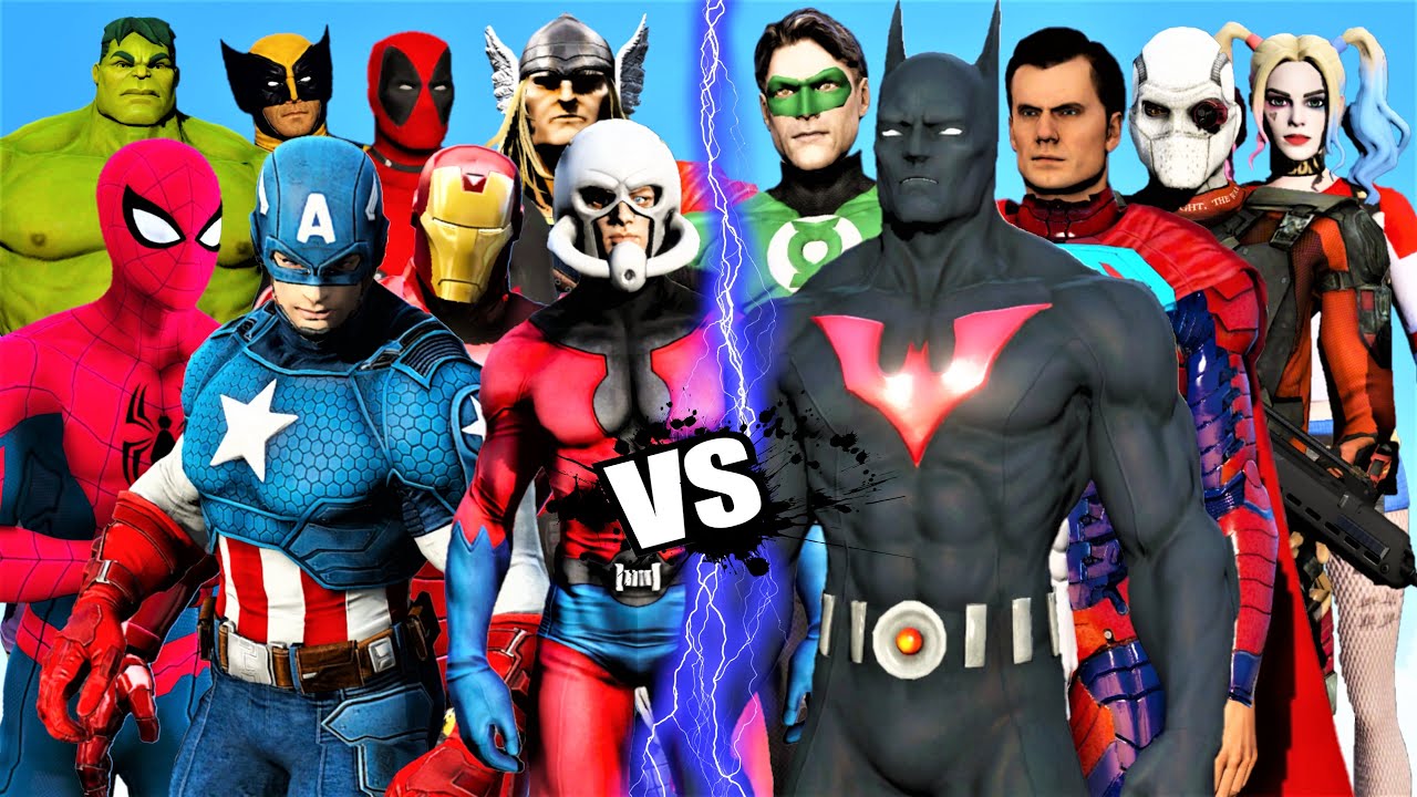 THE AVENGERS MARVEL COMICS VS JUSTICE LEAGUE DC COMICS REMAKE | EPIC BATTLE