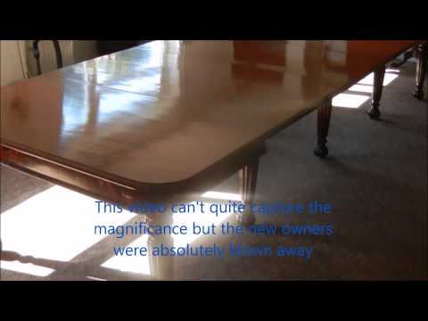 Stunning original Georgian 14ft Regency Period Gillows antique dining table