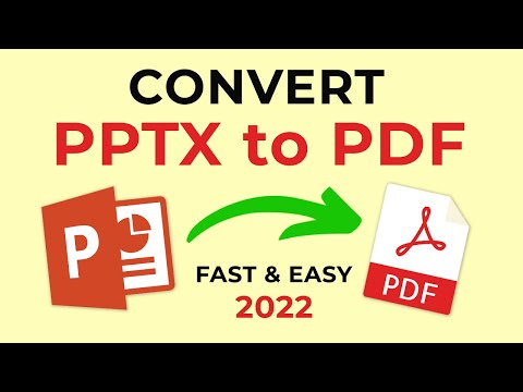 Powerpoint to pdf conversion tutorial 2022 | Convert pptx to pdf | Technical Extension | Hindi