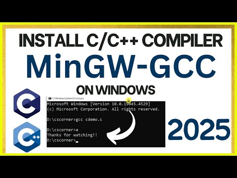 How to install MinGW w64 on Windows 11/10 [2025 ] | MinGW GNU Compiler | Compiler for C & C++