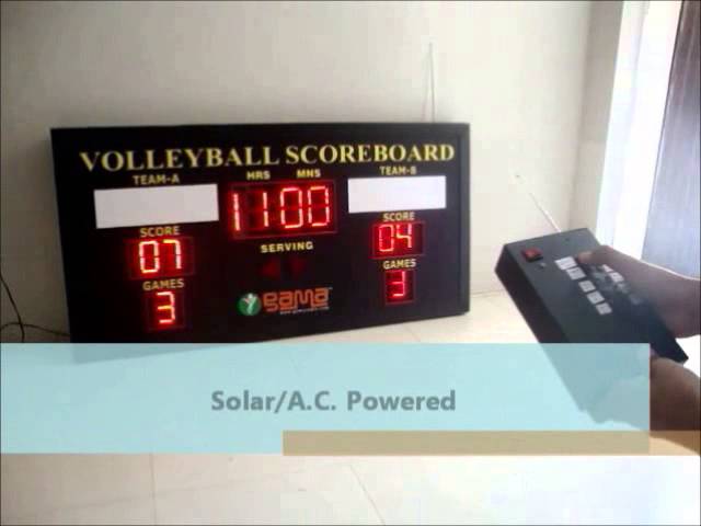 Sport Scoreboards - Solar Cricket Aussie Rules LED Scoreboard ...