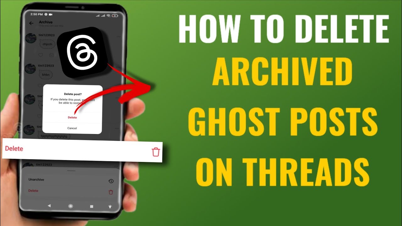 How to Delete Archived Ghost Posts on Threads (Step-by-Step Guide) | English