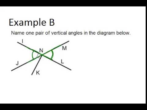 Vertical Angles: Examples (Geometry Concepts)