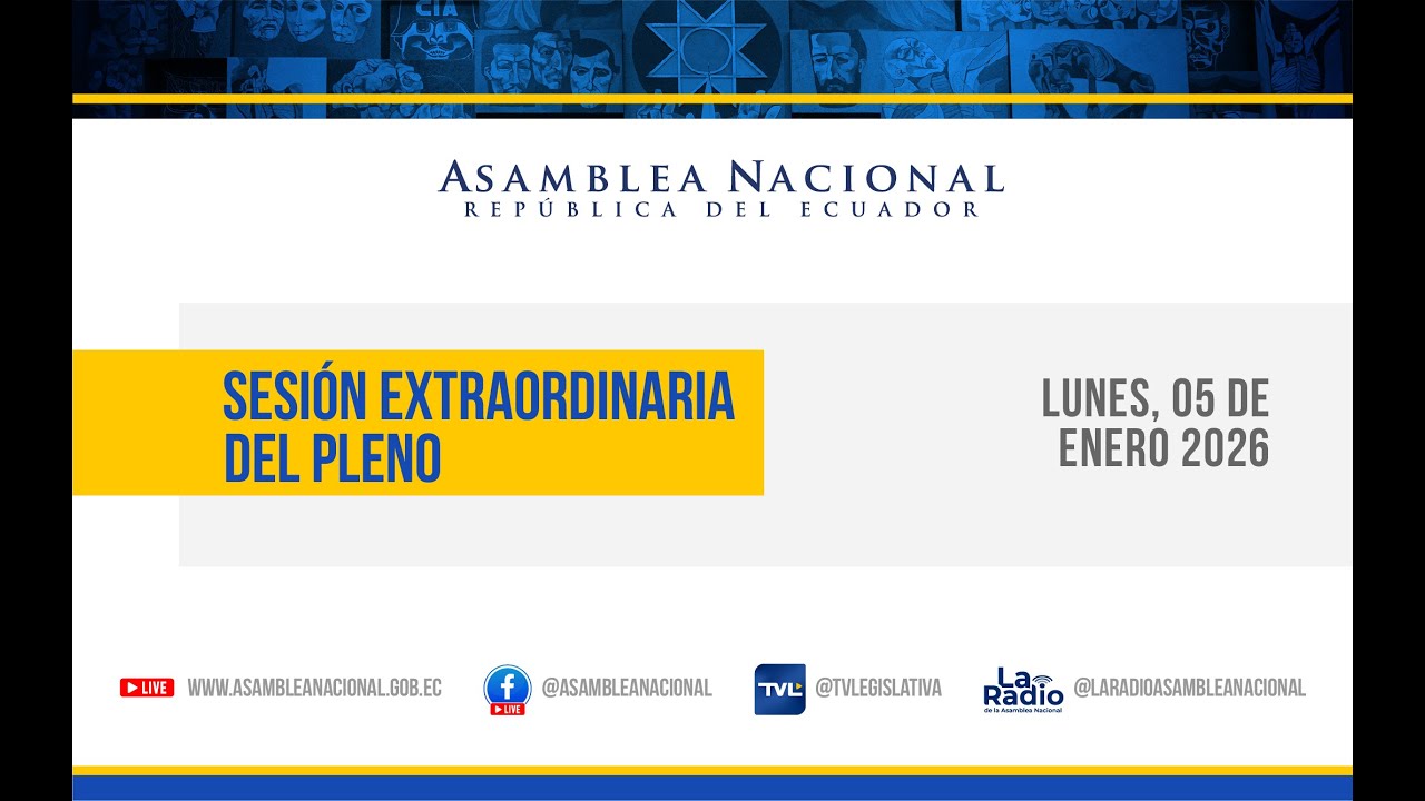 Sesión Extraordinaria del pleno de la Asamblea Nacional