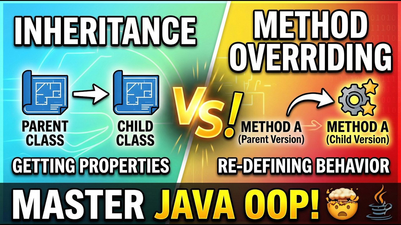 Inheritance & Method Overriding in Java | OOP Tutorial for Beginners