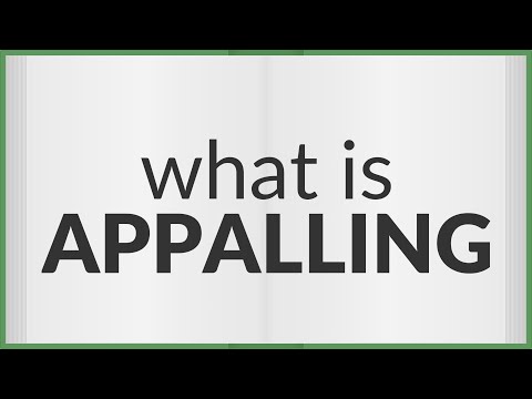Appalling | meaning of Appalling