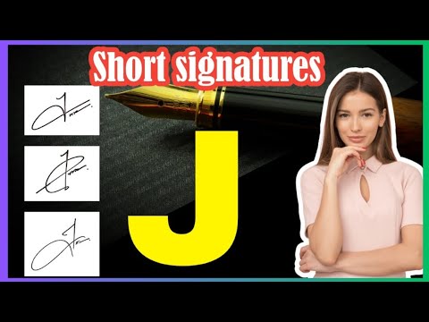J signature style | Signature style of my name J | J Short signature