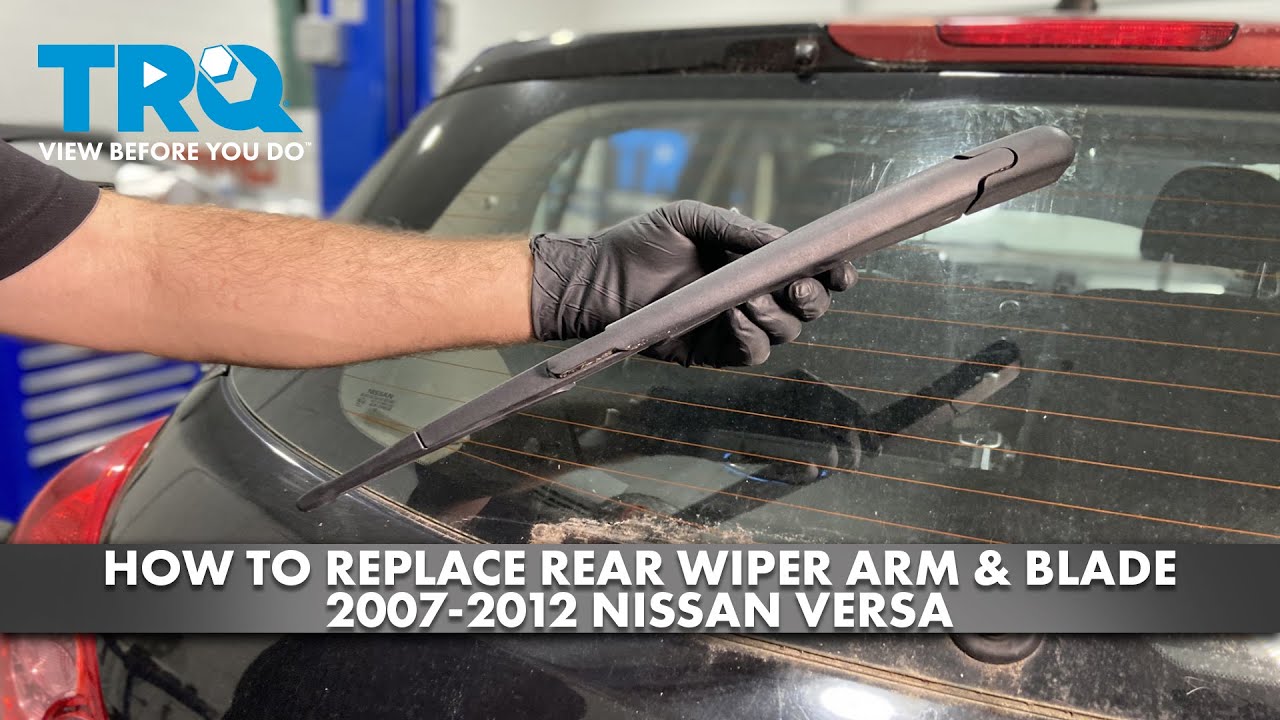 How to Replace Rear Wiper Arm & Blade Assembly 2007-2012 Nissan Versa