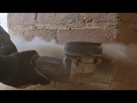 Cleaning , Raking out and repointing brick chimney