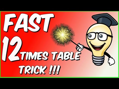 Fast 12 times table trick!!!