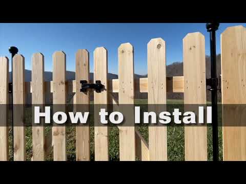 How to Install the Cedar No Dig Fence