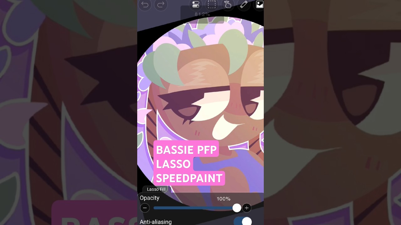 BASSIE PFP LASSO SPEEDPAINT #Dandysworld #lassoart #speedpaint