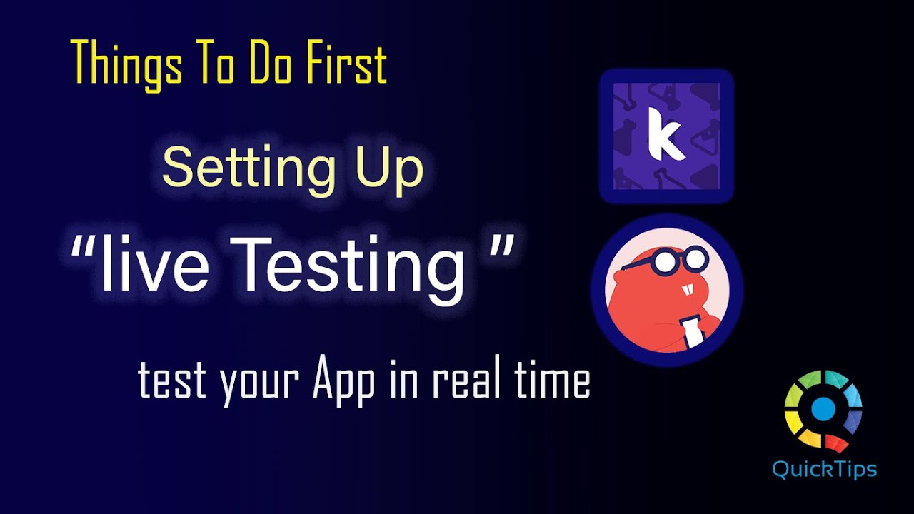 Things To Do First | How to setup Live Testing for Kodular and Thunkable.