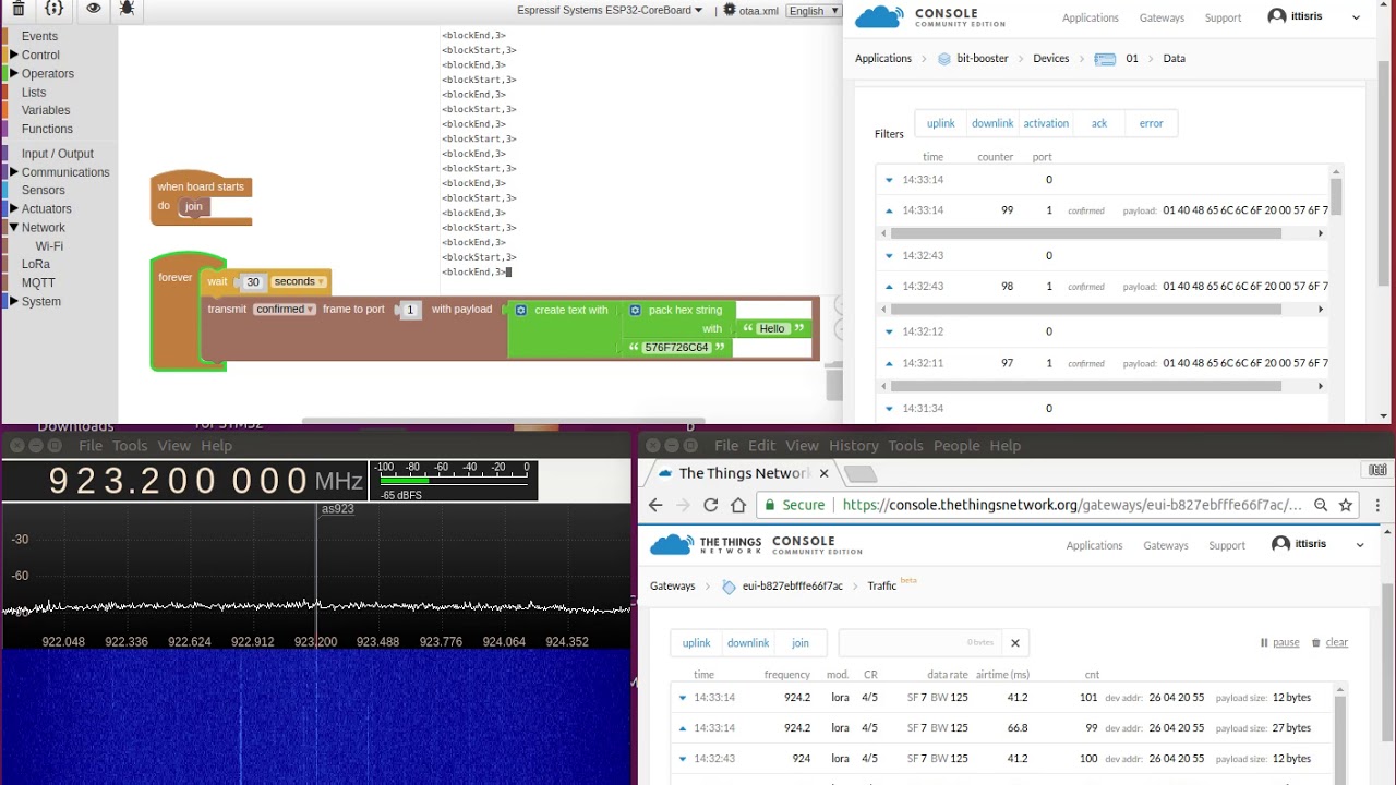 Whitecat IDE / Lua-RTOS-ESP32 / LoRaWAN as923 supported