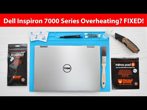 Dell Inspiron 13 7000 Series Thermal Paste, Pad Replacement & Cleaning (7373, 7375, 7368)