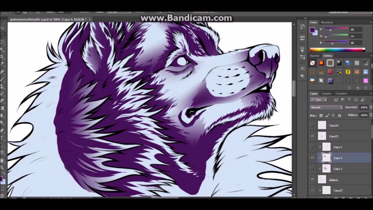 Blizzard - Wolf Speed Painting