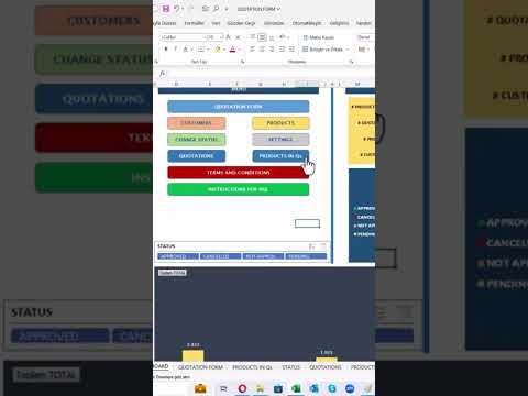 PROFORMA INVOICE FORM I QUOTATION TEMPLATE #excel #excelvba #exceltemplates #exceltraining #template