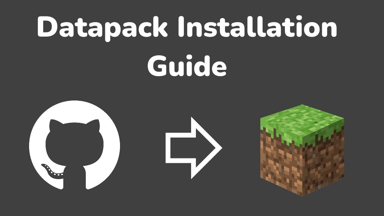 Minecraft - Installing datapacks from GitHub