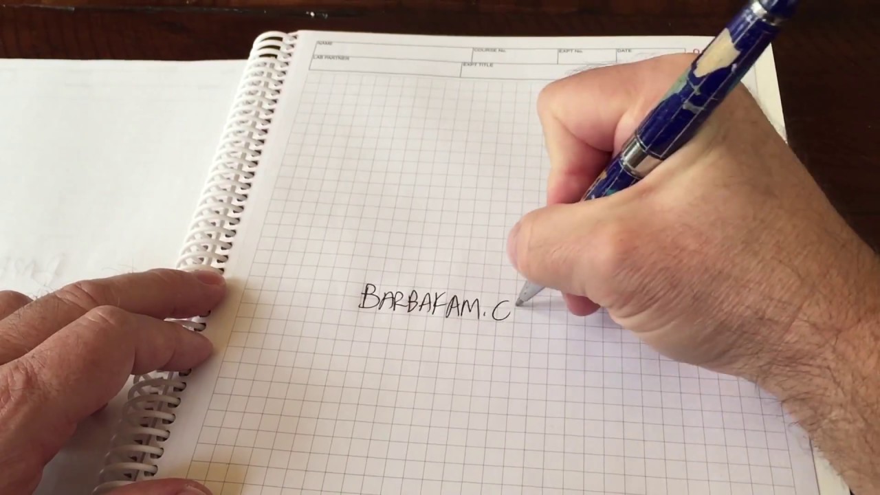 Barbakam Carbonless Lab Notebook