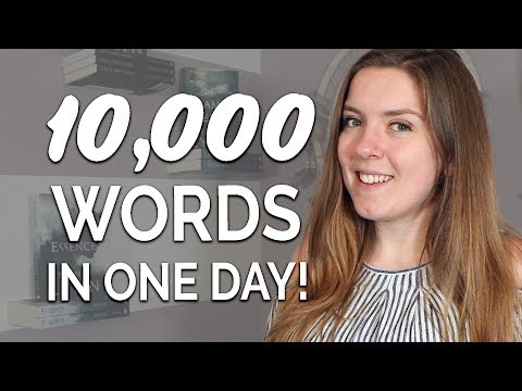 How I Write 10,000 Words in One Day!