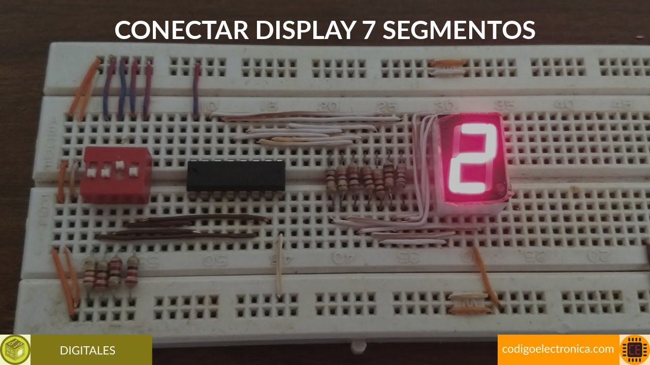Conectar display 7 segmentos