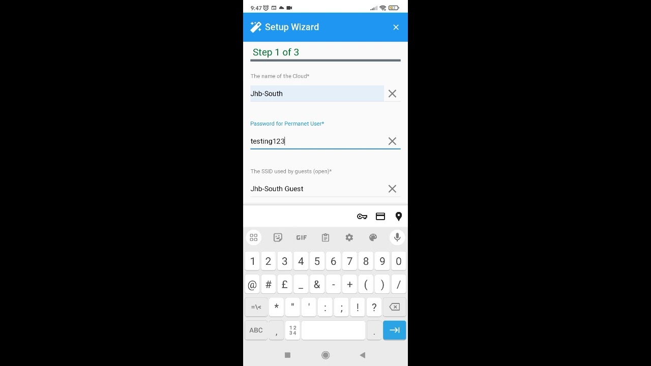 RADIUSdesk  Mobile Setup Wizard