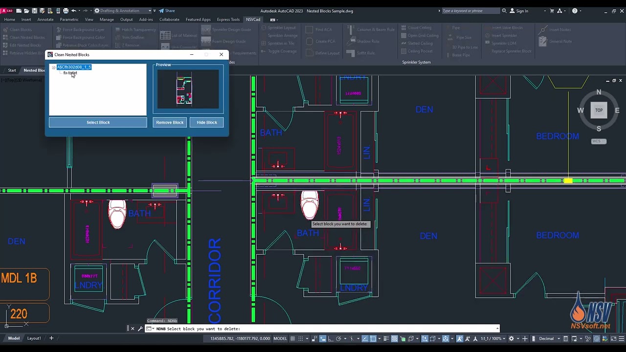 Clean, Edit and Retrieve Nested Blocks