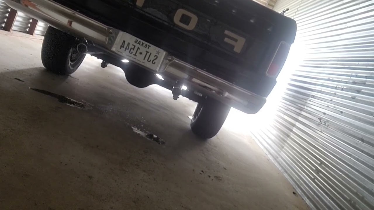 1966 F100 Custom Cab 352fe with Black Widow Venom 250 dual exhaust.