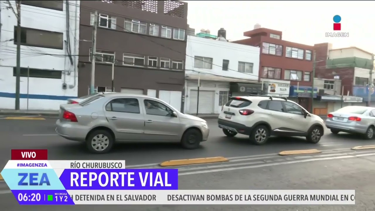 Así el aforo vehicular esta mañana en Río Churubusco, CDMX | Noticias con Francisco Zea