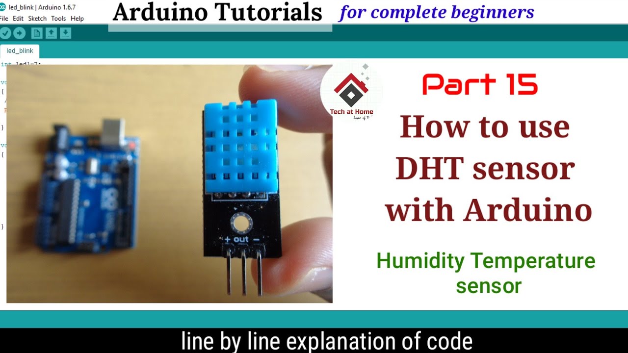DHT11 temperature and humidity sensor with Arduino [code explained] | Arduino tutorial 15