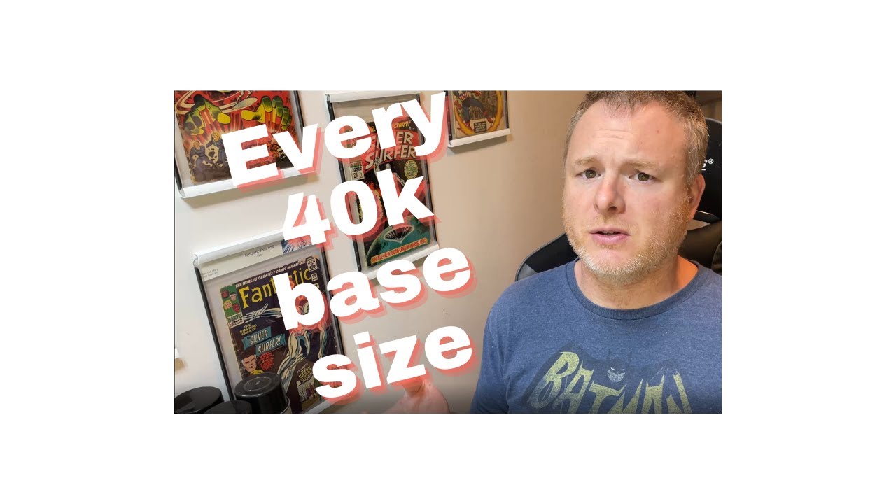 Every Warhammer 40k base size and how to print them.