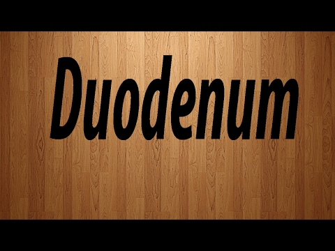 How to Pronounce Duodenum / Duodenum Pronunciation