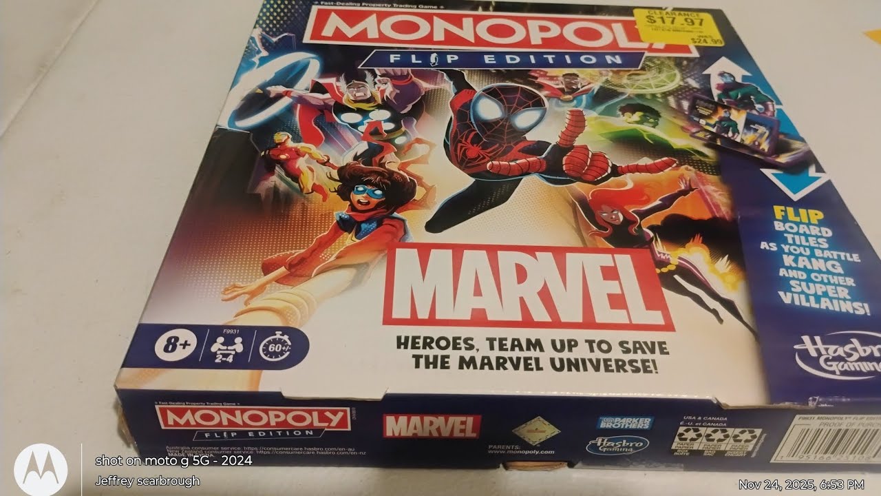 Monopoly monday marvel flip edition 