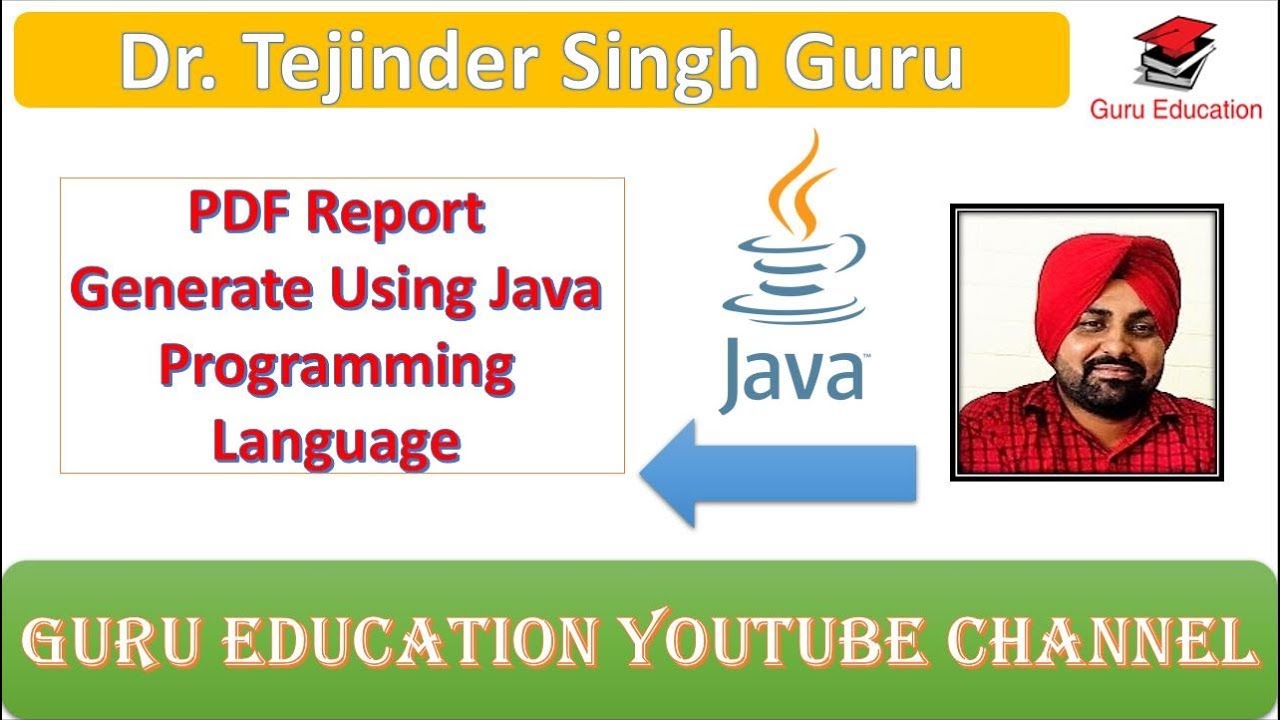 PDF Format Report Generated Using Java