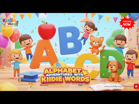 ABC Song | English rhymes for babies | abc song nursery rhymes for babies | @Kidiewords