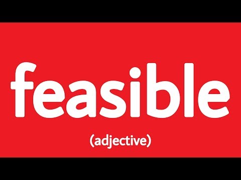 How to pronounce feasible (Definition + Example sentences)