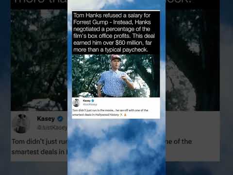 Tom.hanks refused a salary for forest gump #forest #memes #actor #facts #usa #shortsfeed #movie #usa