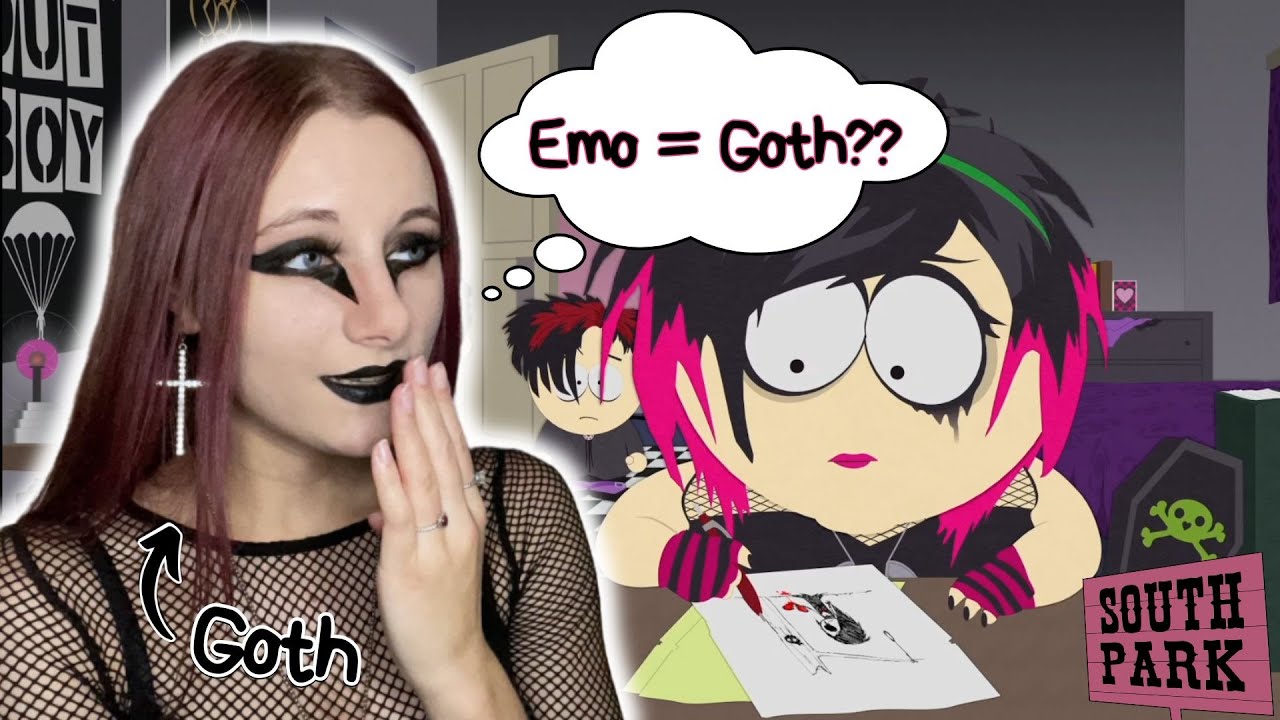 GOTH REACTS TO SOUTH PARK GOTHS VS EMOS! - What Is the Difference?