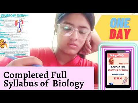 I Completed Biology Full Syllabus In One Day!!π±π€―|ICSE 10 |Semester-2