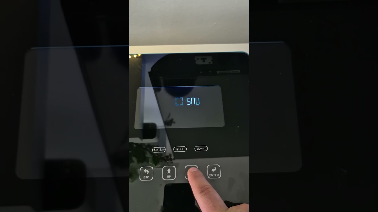 Configuración de inversor de la marca SUMRY para batería lifepo4 25.6 voltios.