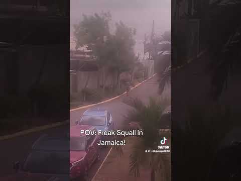 FREAK STORM Happening now in JAMAICA π―π² - Monday June 16, 2025